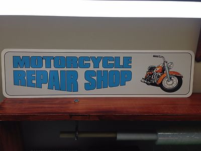Motorcycle Repair Shop metal sign 6" x 24" | eBay