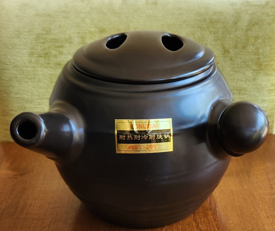 3L KONLIDA Ceramic Cooking Pot, Traditional Chinese Medicine Pot ...