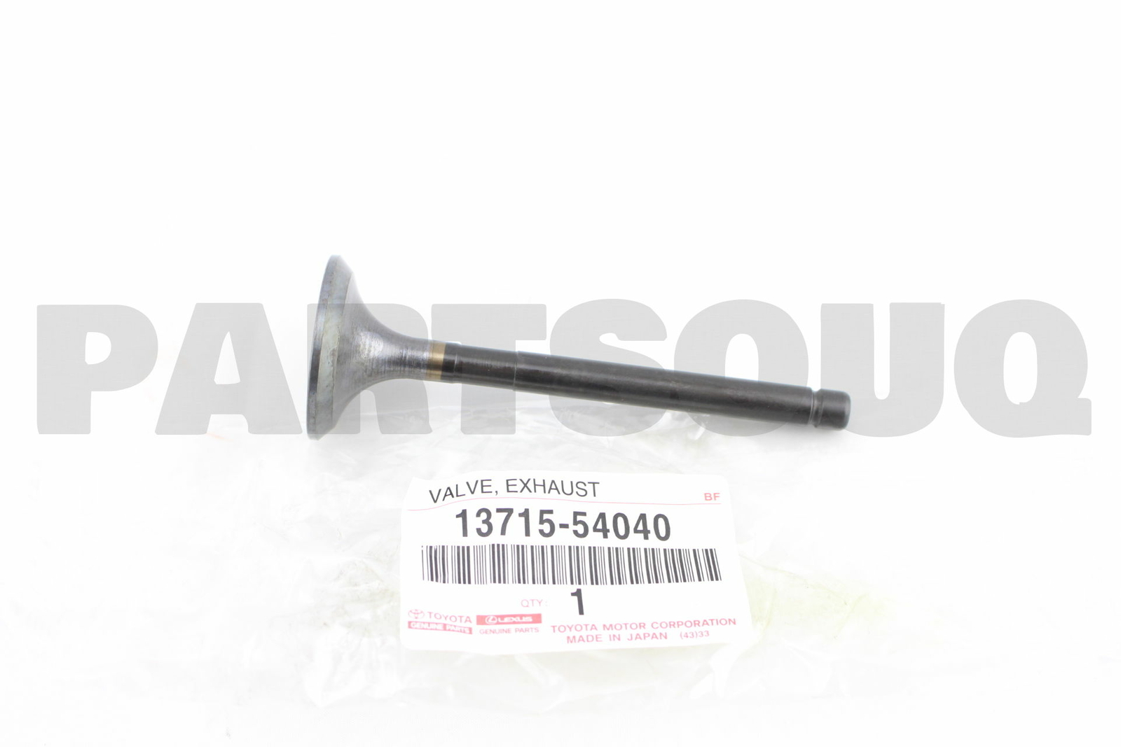 1371554040 Genuine Toyota VALVE, EXHAUST 13715-54040 | eBay