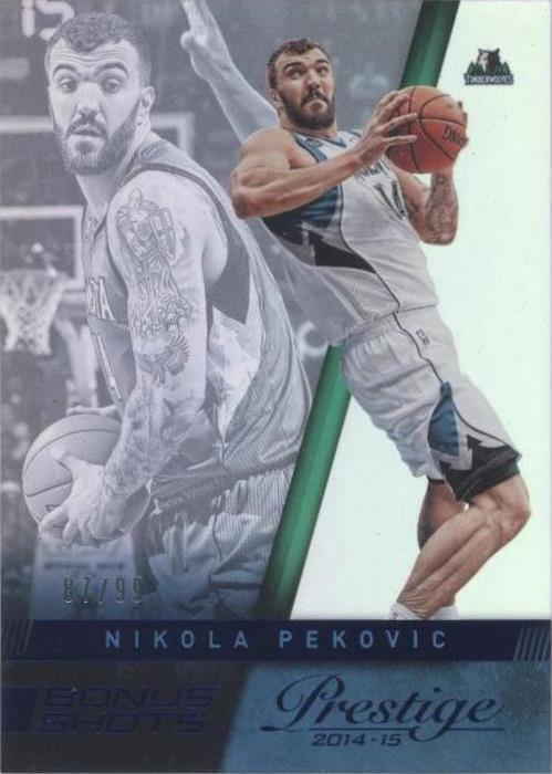 2014-15 Panini Prestige - Nikola Pekovic #49 Bonus Shots Blue Premium ...