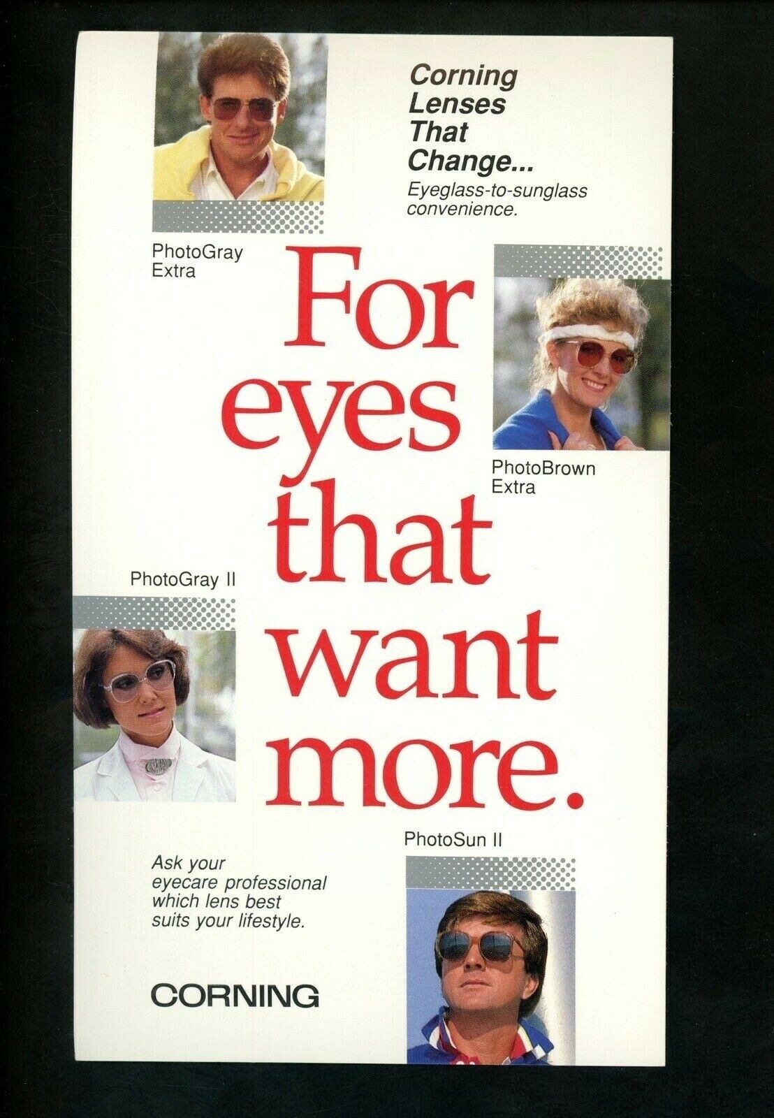 Optical Eye Postcard Appointment Corning lenses Giovanni Runnemede New ...