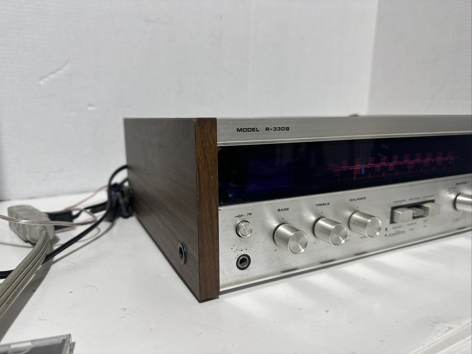 VINTAGE MARANTZ SUPERSCOPE R-330 STEREO RECEIVER AWESOME PINK DIAL GOOD ...