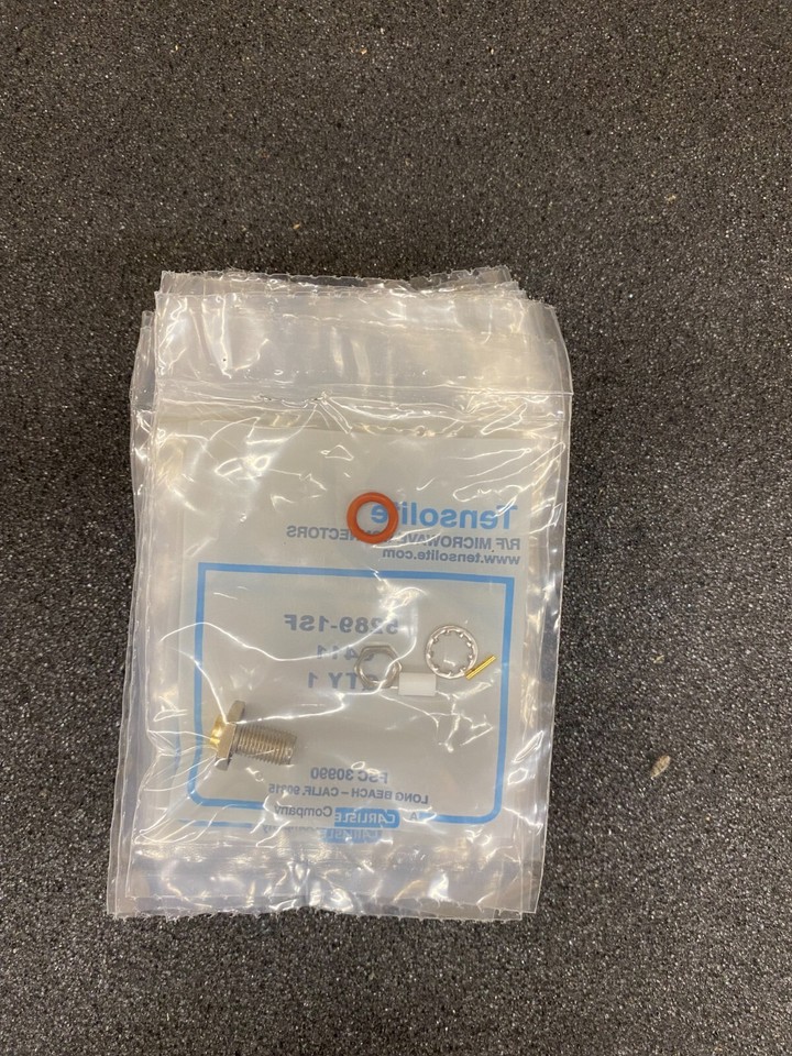 NEW, Carlisle, 5289-1SF, SMA FEMALE BULKHEAD FEEDTHROUGH TO SEMI-RIGID ...