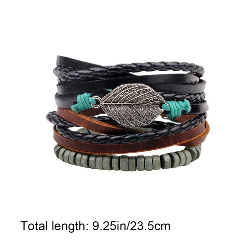 2 Pack Woman Woven Wrist Chian Adjustable Bracelets for Women Chain ...