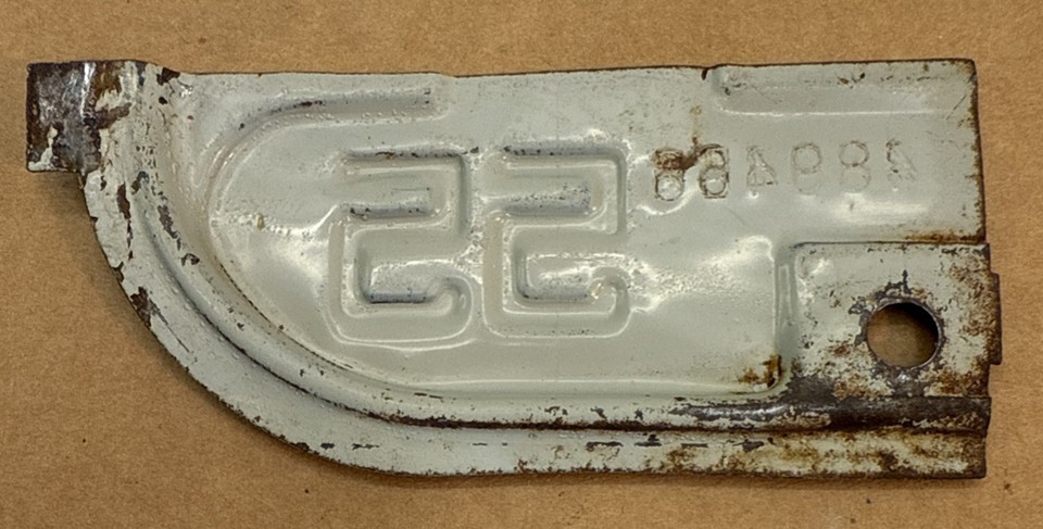 RARE 1955 CALIFORNIA LICENSE PLATE TAB-TAG #6489466 (For 1950 Plates ...