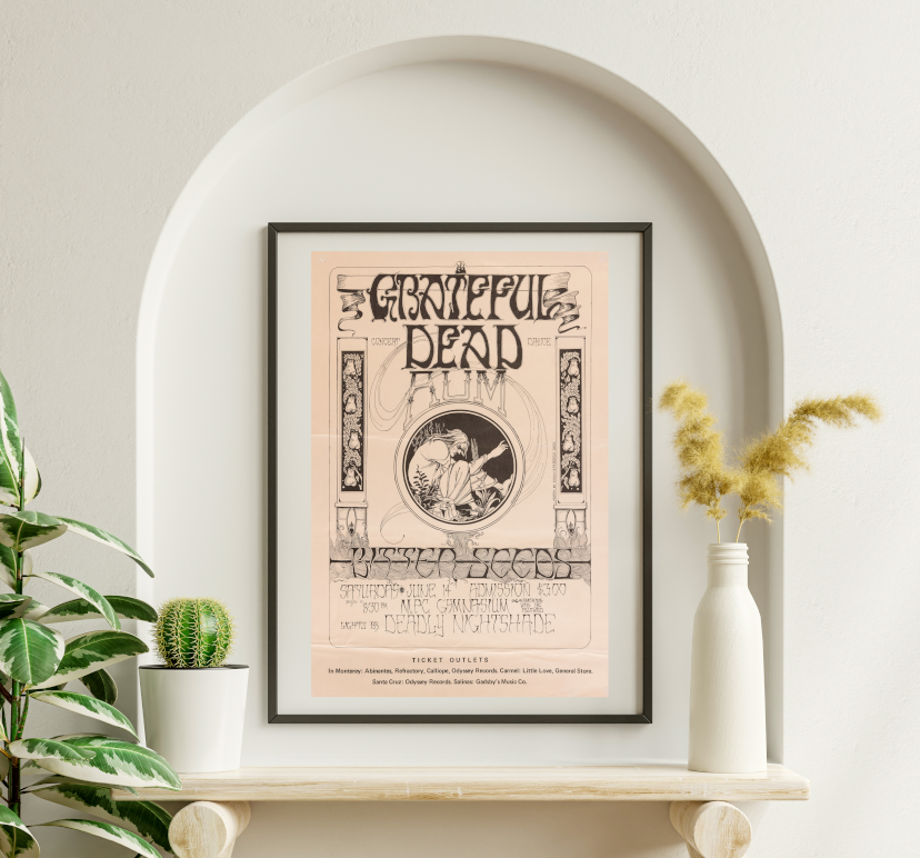 Grateful Dead Monterey College CA June 14 1969 Concert Poster Reprint ...