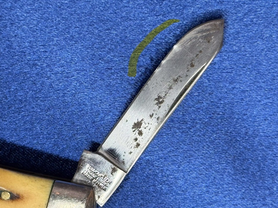 Pre-WWII Winchester Stockman Pocket Knife c.1931-1942 Bone Handles ...