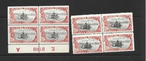 MEXICO 1923 SC:E2 DIFF COLORS RED & CARMINE BLOCK OF 4 NH, OG (S227) | eBay
