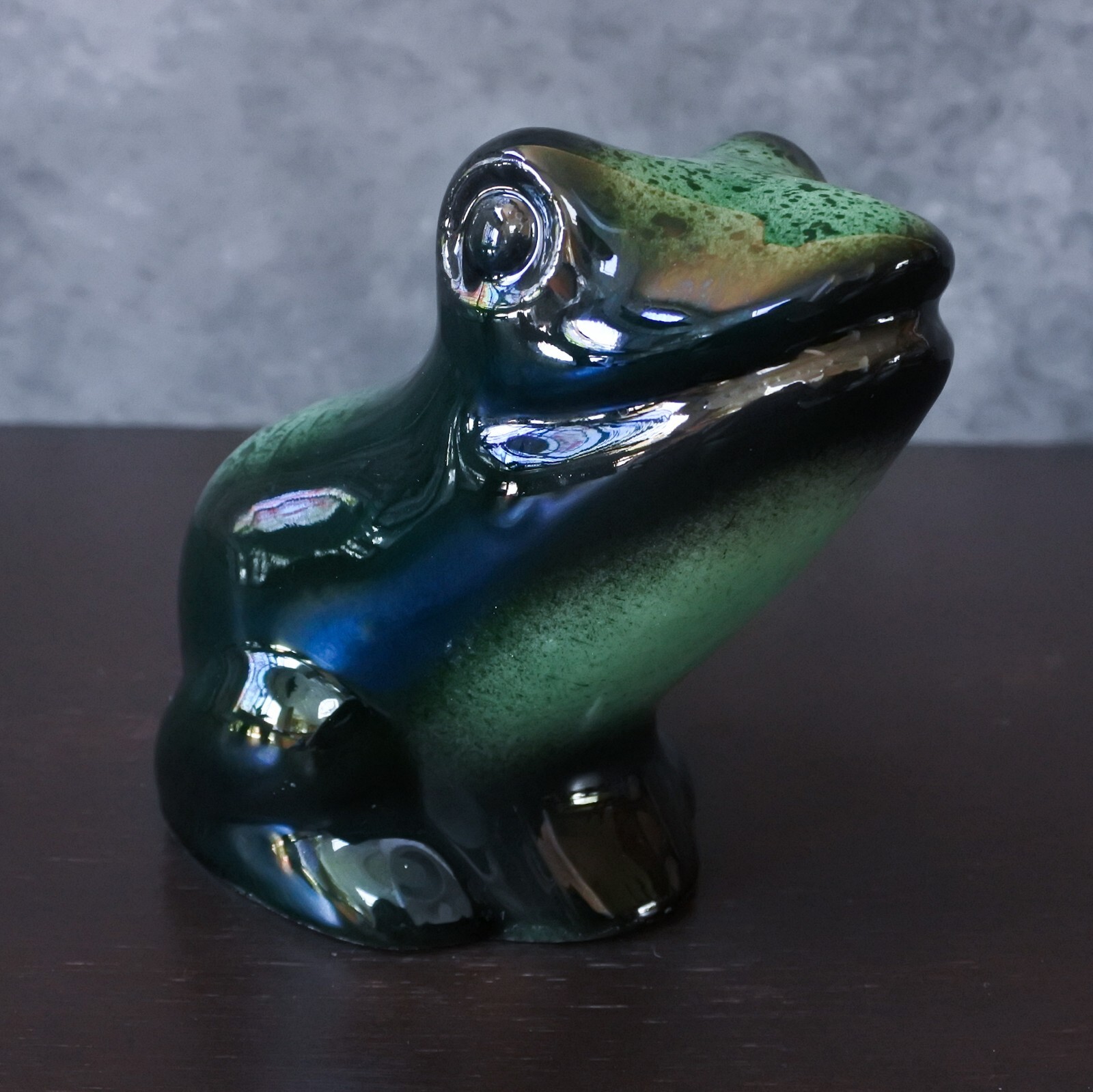 Vintage Howard Pierce Large Green Frog Porcelain Art Pottery MCM ...