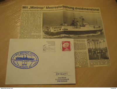 Sv Mintrop Geophysical Seismics Survey Vessel Reasearch Ship Cover Kiel ...