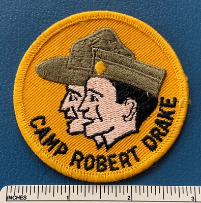 Vintage 1960s CAMP ROBERT DRAKE Boy Scout Camper PATCH BSA Uniform ...