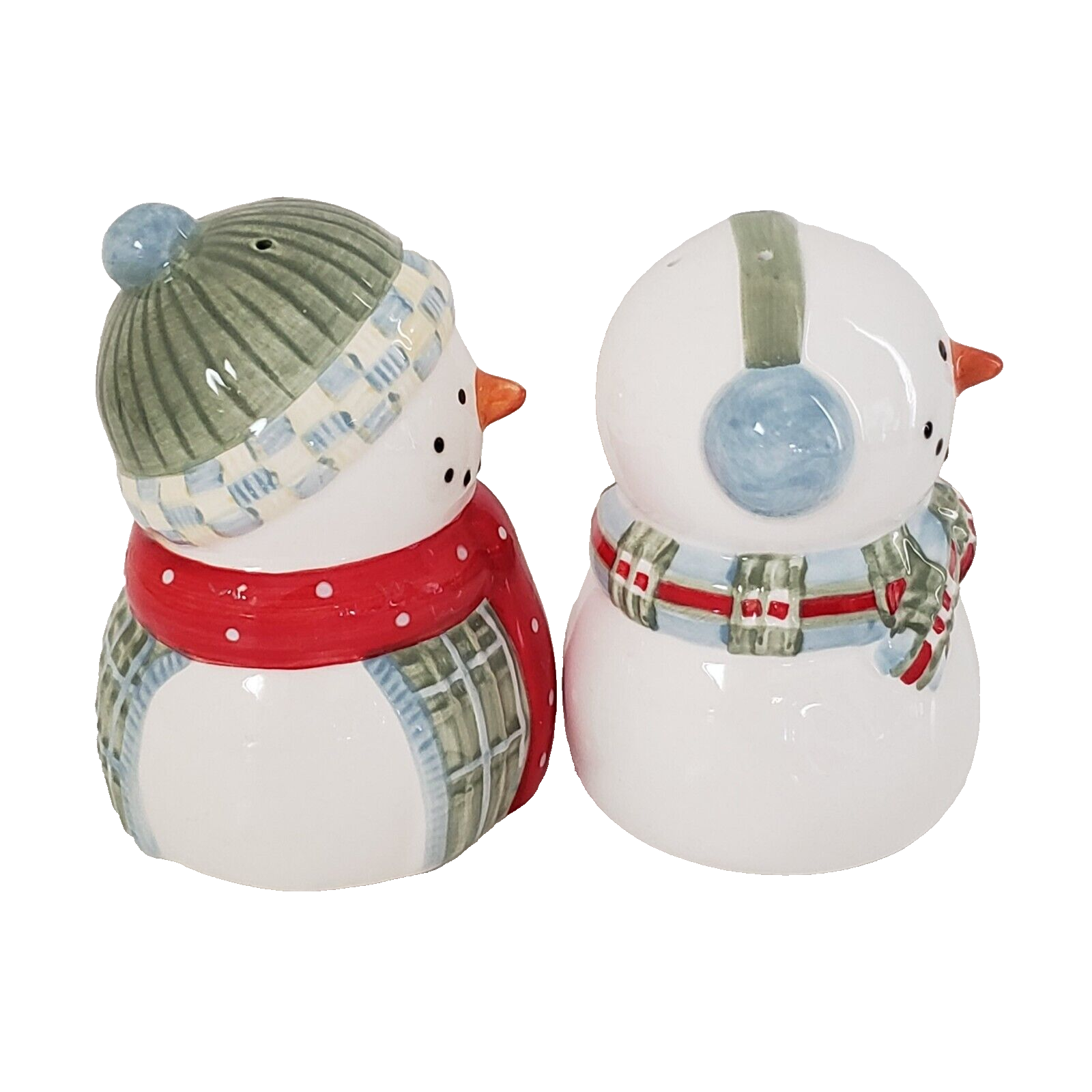 Debbie Mumm Christmas Winter Snowman Salt And Pepper Shakers Zak ...
