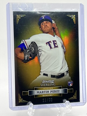 2012 Topps Bowman Sterling Rookie 11/50 #18 Martin Perez Texas Rangers ...