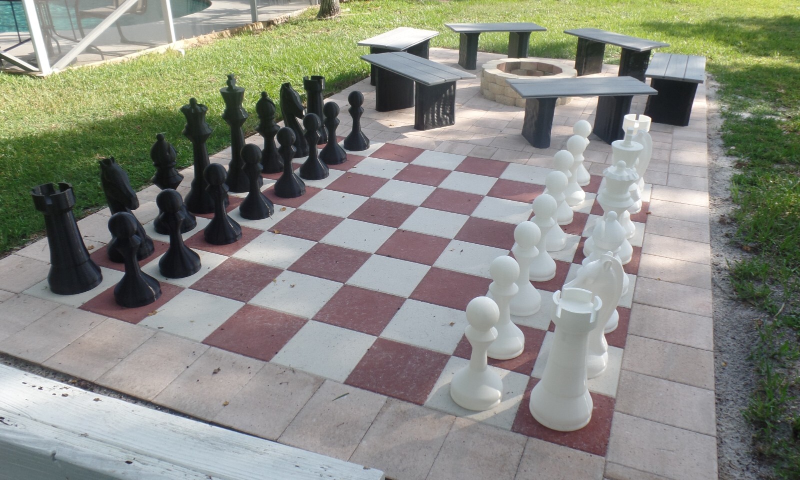 Giant 24 Inch Chess Set with 25-inch tall Kings Indoor outdoor | eBay