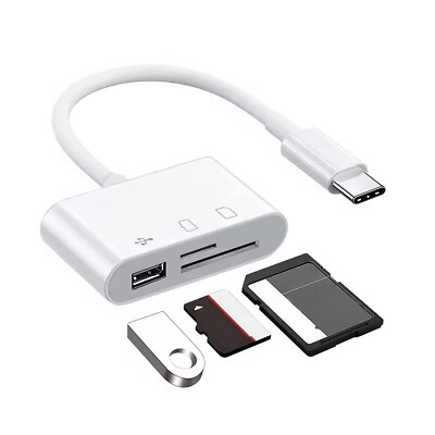 USB C SD Card Reader, Micro SD to Type C OTG Adapter for SDHC SDXC TF ...