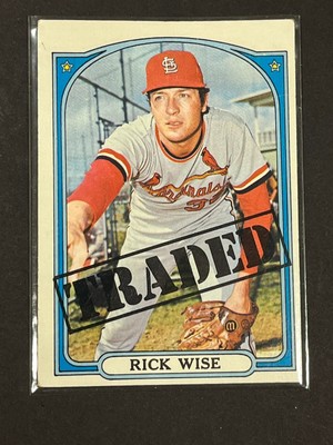 1972 Topps #756 Rick Wise Traded - St. Louis Cardinals - High Number ...
