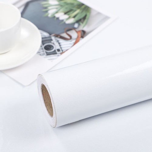 Waterproof White Wallpaper Self-adhesive Contact Paper Peel and Stick ...
