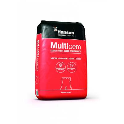25KG Hanson Castle Multicem Waterproof Bag Cement Enhanced durability ...