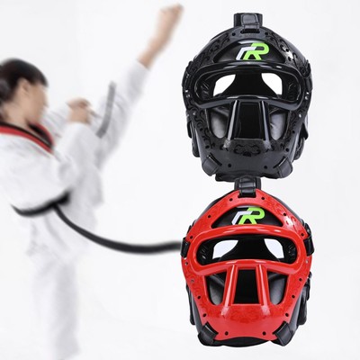 Boxing Headgear Breathable Thickened Face Cover for Mma Karate ...