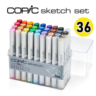 Copic marker pen Sketch All color lot of 36 colors Too from JAPAN ...