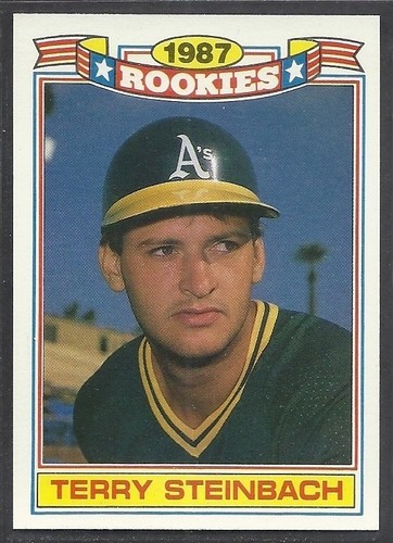 1988 Topps Baseball - 1987 Rookies - #15 - Terry Steinbach - Oakland ...