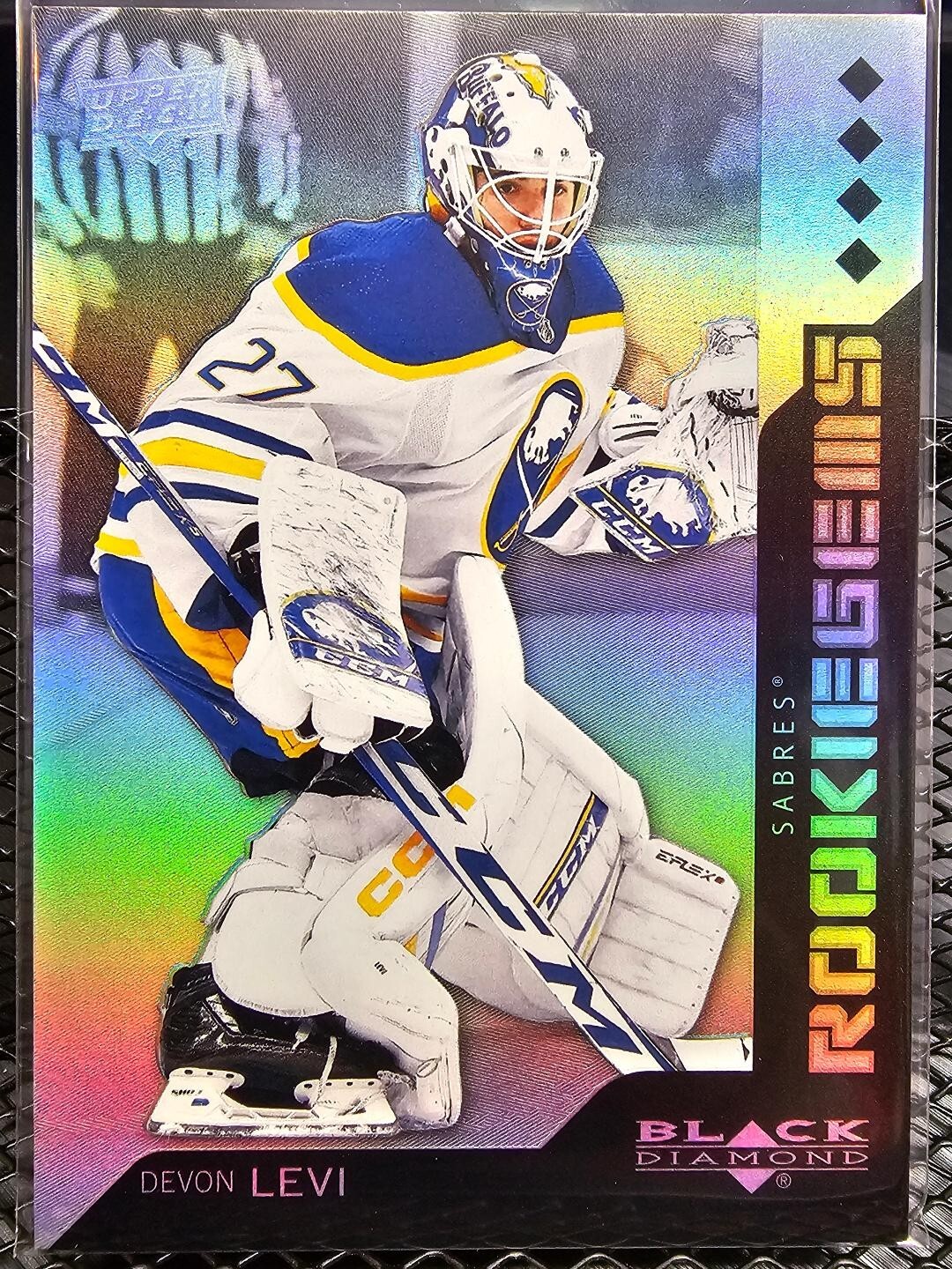 Devon Levi 23/24 Upper Deck Black Diamond Rookie Gems CDD Exclusive /99 ...