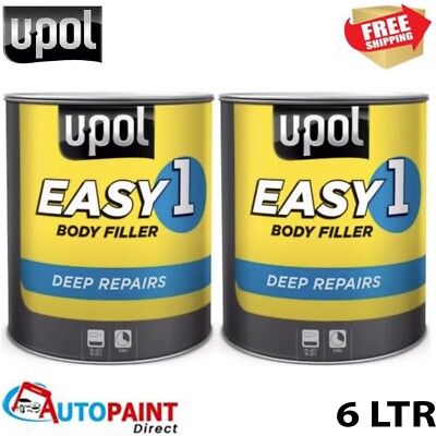 2 X UPOL EASY 1 BODY FILLER DEEP FILL CAR BODY FILLER BIG SMOOTH EASY ...