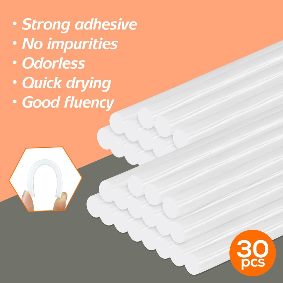 Mini hot glue gun Kit with 30 Glue Sticks, Hot Melt, High Temp for ...