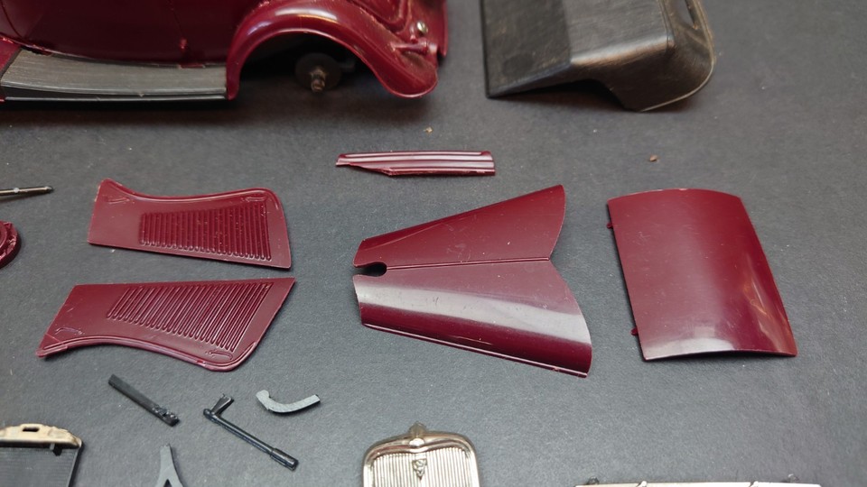 MONOGRAM 1934 FORD CABRIOLET BUILT -1 /24 SCALE MODEL KIT COLLECTION ...