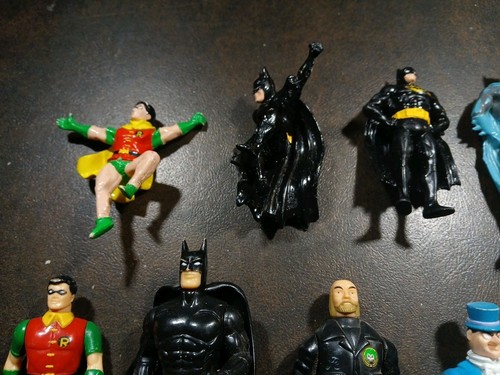 Vintage Batman Movie Figures Robin Riddler Mr Freeze Penguin Bob the ...