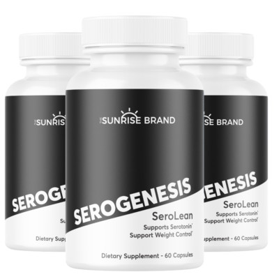 Serogenesis PM Supports Serotonin Supports Weight Loss 3 Bottles 180 ...