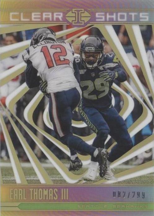 2018 Panini Illusions - Clear Shots Earl Thomas III #CS-ET Gold /299 ...