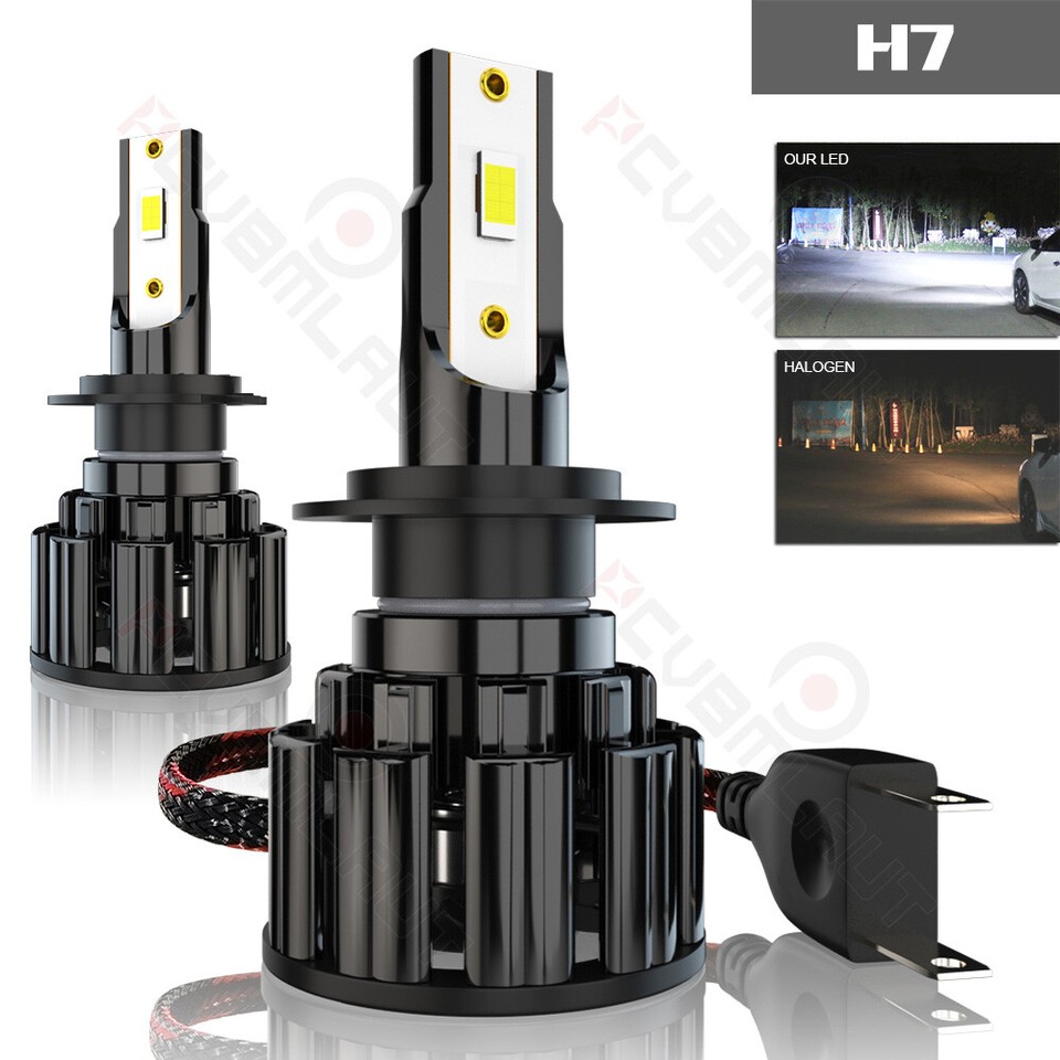 2x LED Headlight Kit H7 Bulbs High/LOW Beam For Mercedes-Benz E350 2008 ...