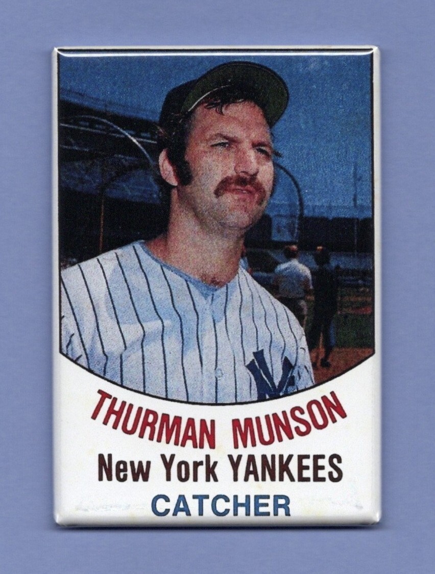THURMAN MUNSON BASEBALL CARD *2X3 FRIDGE MAGNET* NEW YORK YANKEE ...