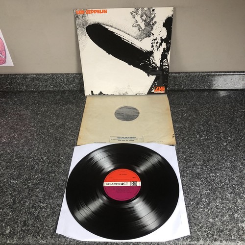 LP LED ZEPPELIN DEBUT ALBUM 588171 EARLY UK PRESS ORANGE PURPLE LABEL ...