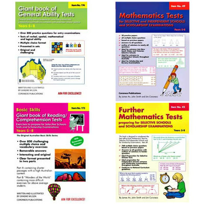 Selective Exam Practice Papers Books Bundle Pack ( 4 BOOKS ...