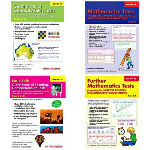 Selective Exam Practice Papers Books Bundle Pack ( 4 BOOKS ...