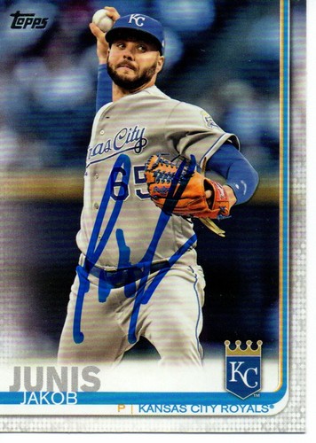 Jake Jakob Junis Kansas City Royals 2019 Topps Signed Card | eBay