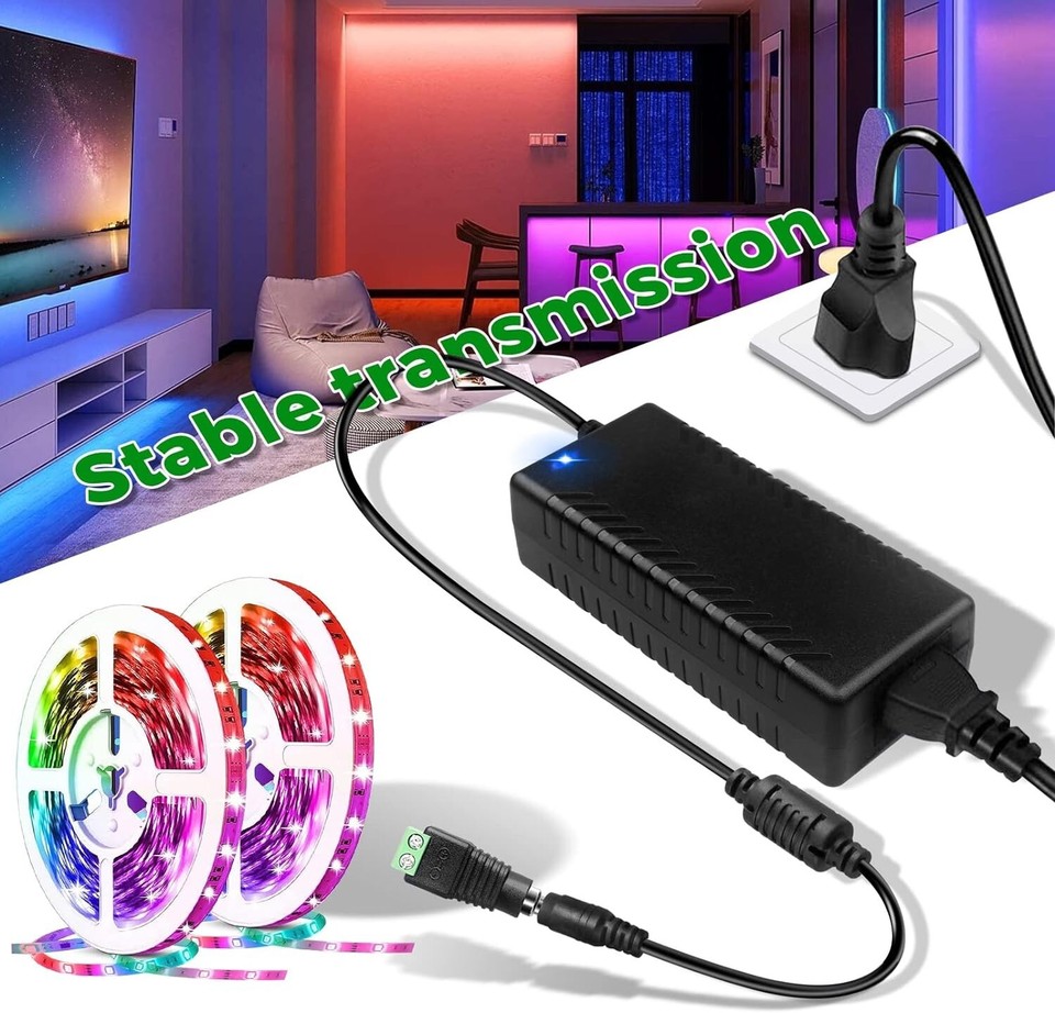 12V 8A 6A 5A 4A 3A 2A 1A Power Supply AC to DC Adapter 5050 LED STRIP ...