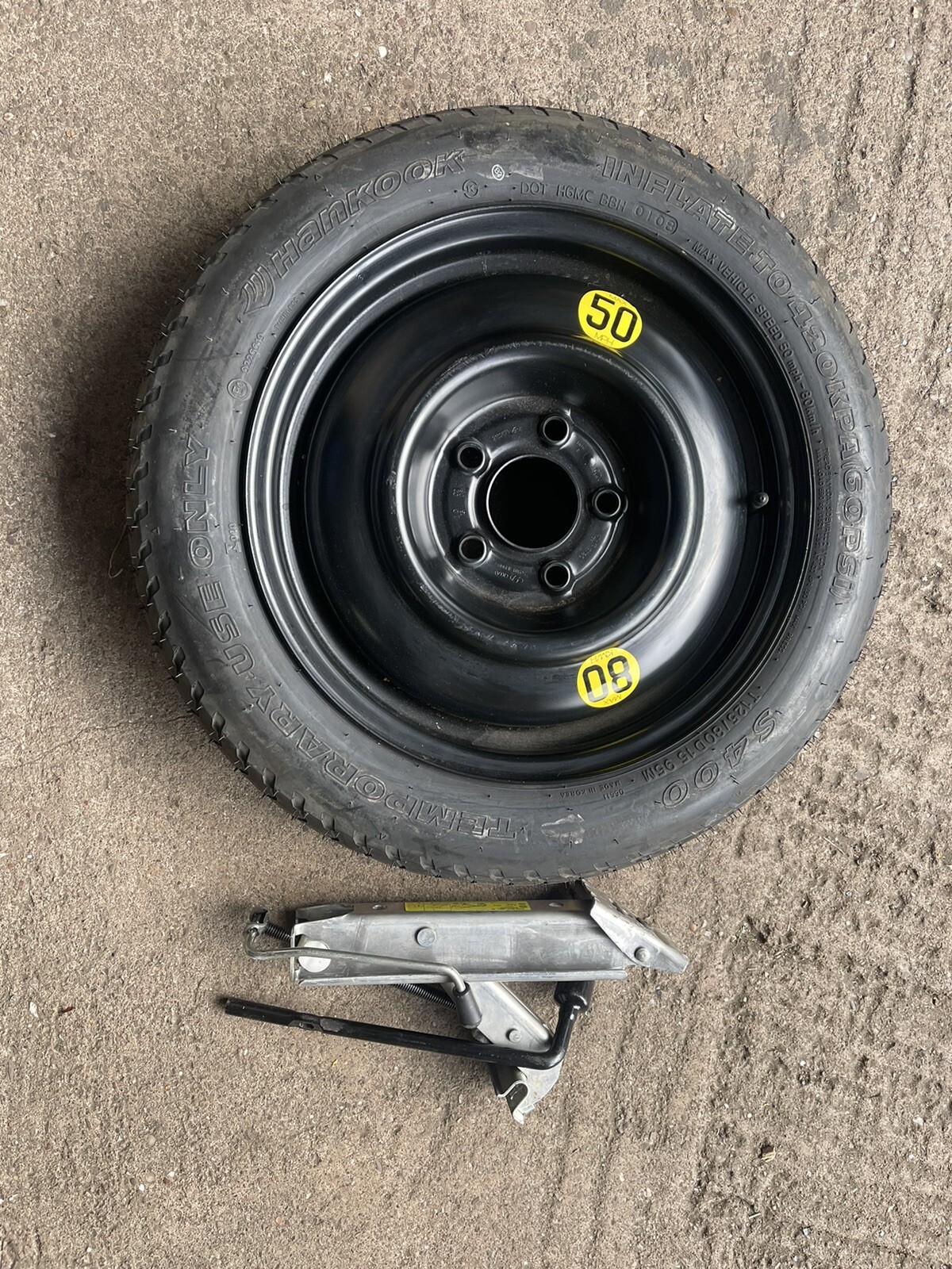HONDA CIVIC 15" 2006-2017 SPACE SAVER SPARE WHEEL FREE JACK & SPANNER ...