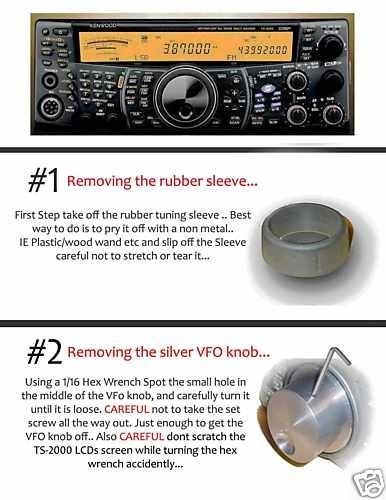 Kenwood TS-2000 Mod/kit Instructions Blue Green led Light change (NOT A ...