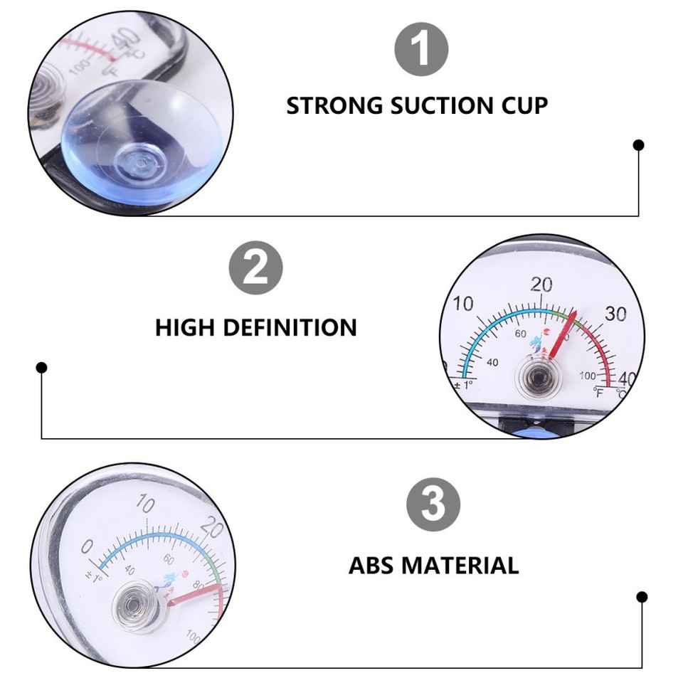 4 Pcs Aquarium Temperature Meter Fish Tank Adjustment Water Thermometer ...