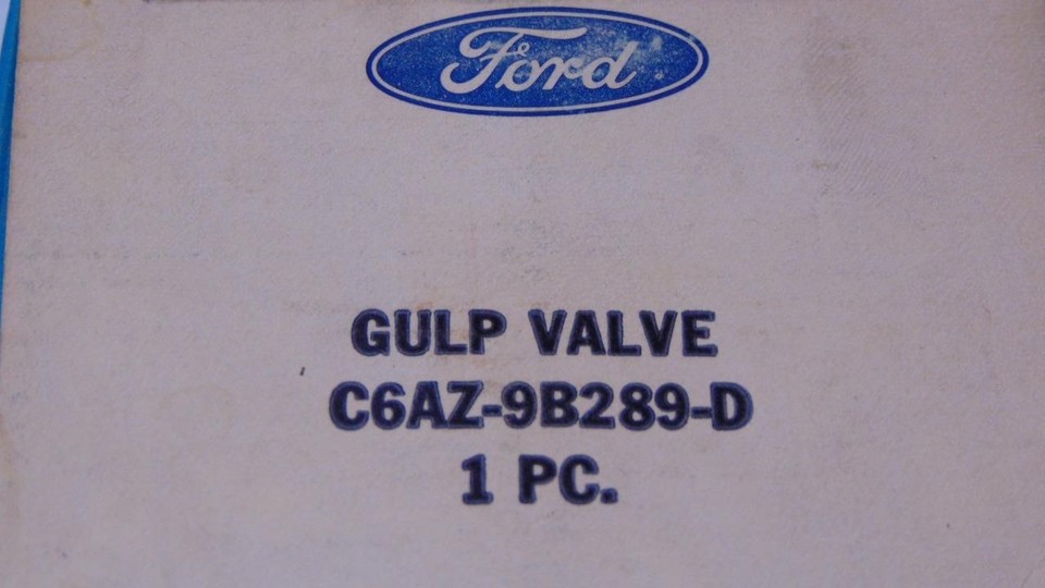 Mustang Cougar Galaxie 1966-1968 NOS OEM Anti Backfire Gulp Valve C6AZ ...