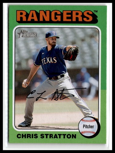 Chris Stratton 2024 Topps Heritage #430 Texas Rangers | eBay