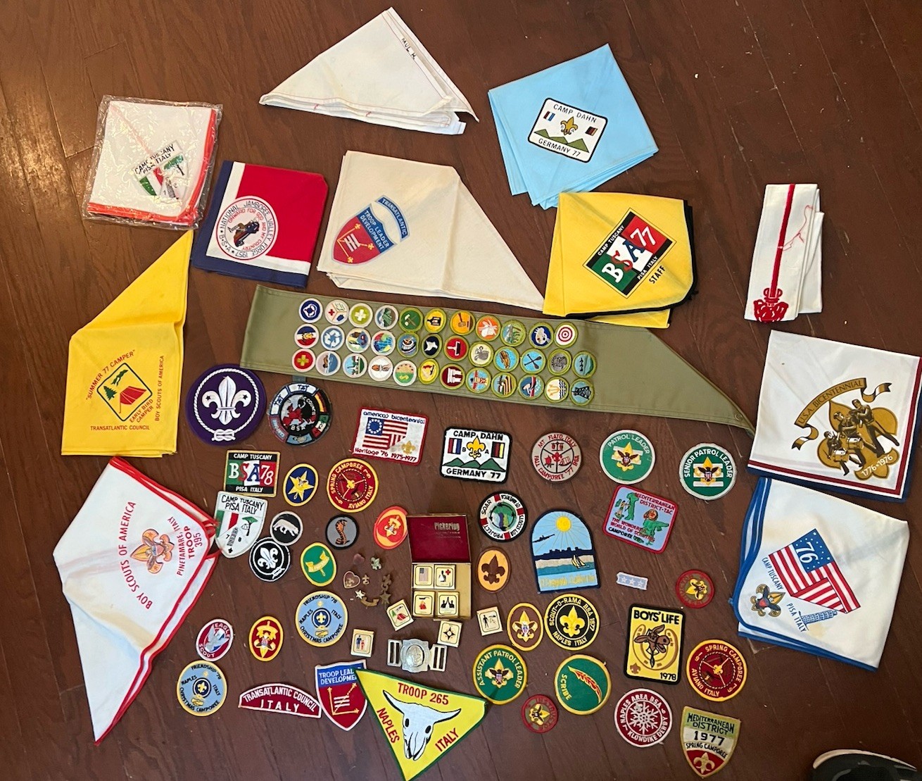 Huge Vintage Lot Of Boy Scouts Patches Badges & Accessories OVER 60 ...