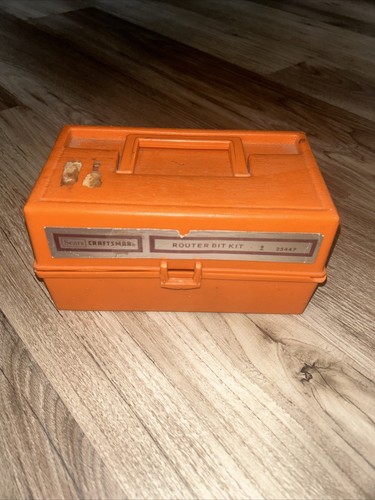 Craftsman USA Router Bit Kit Orange Case with 20 Bits - 9 25447 ...