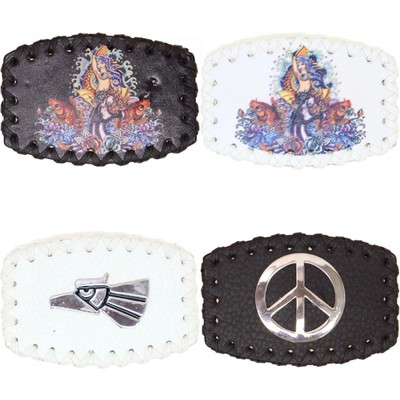 Leather Wrapped Belt Buckle In Your Choice Of Designs | eBay