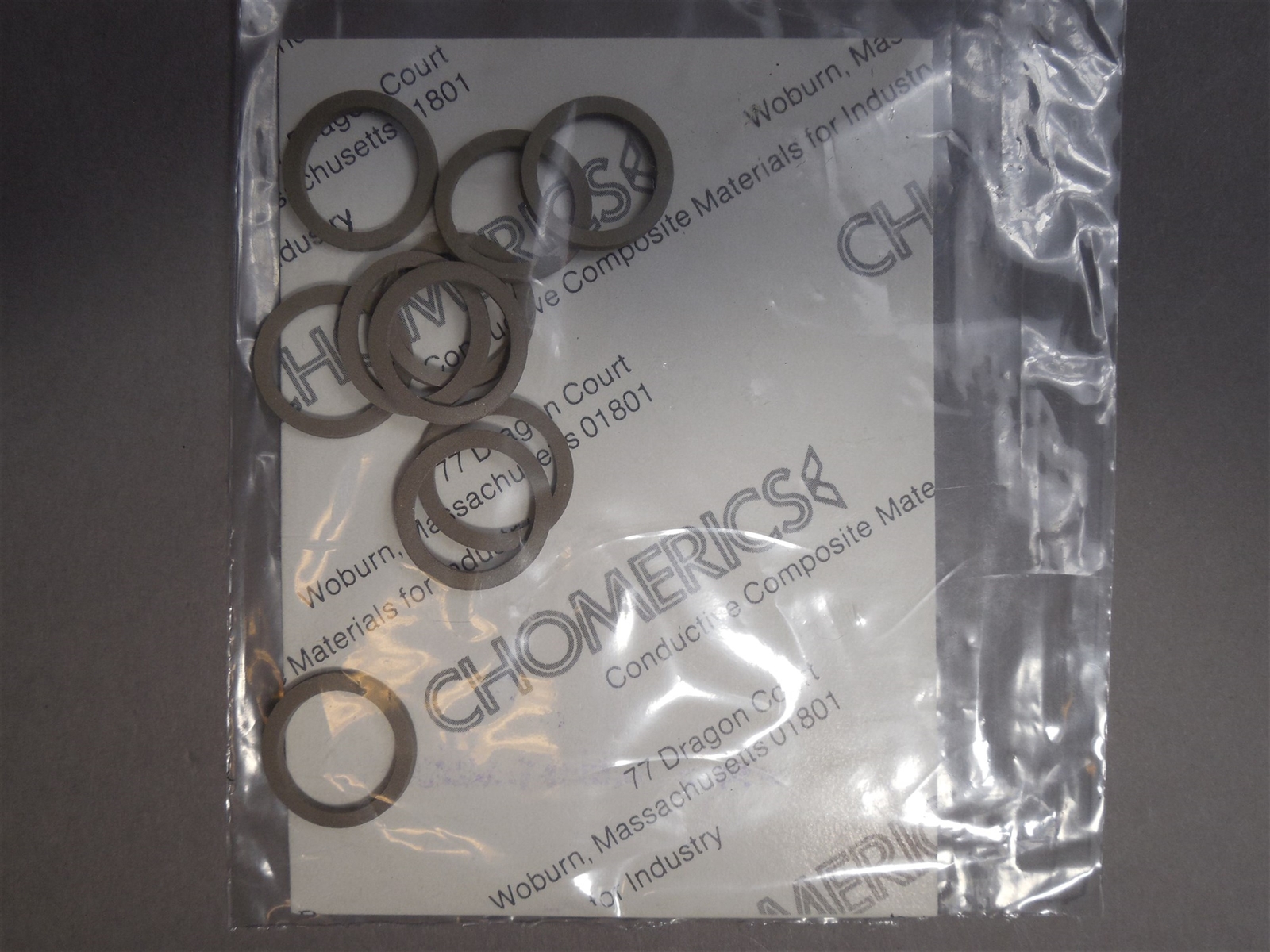 289pc Chomerics 30-06-2043-1215 Cho-Seal RF Gaskets ID:11/16" OD:17/32 ...