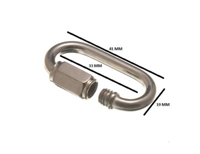 Quick Link Chain Repair Shackle 4mm 5/32 BZP ZP Pack Size 2 | eBay UK