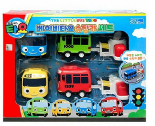 NEW Tayo The Little Bus Shooting car Set- Tayo, Rogi, Rani, Gani/korea ...